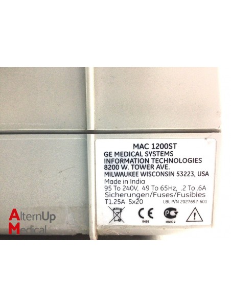 GE MAC 1200ST Electrocardiograph - Alternup Medical
