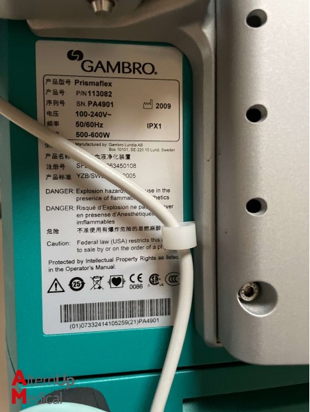Gambro Prismaflex Dialysis Generator - AlternUp Medical