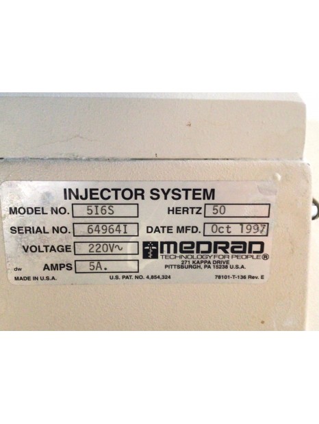 Injecteur Angiographique Medrad Mark V ProVis PPD - AlternUp Medical