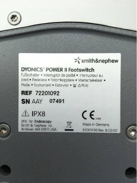 Smith and Nephew Dyonics Power II 72201092 Footswitch - Alternup Medical
