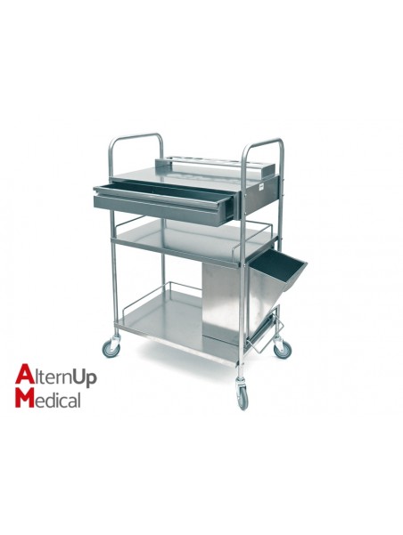 Rex Stainless Steel Trolley - Alternup Medical