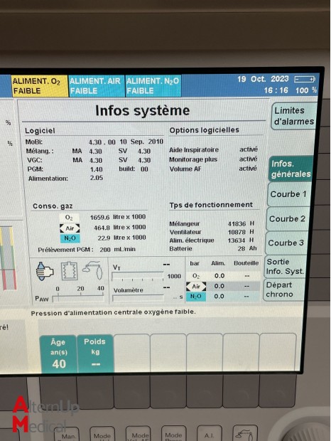Drager Fabius Anesthesia Ventilator - Alternup Medical