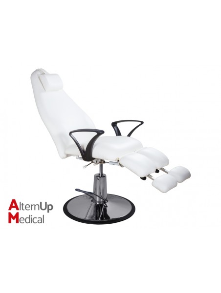 White Podology Mechanical Armchair - Alternup Medical