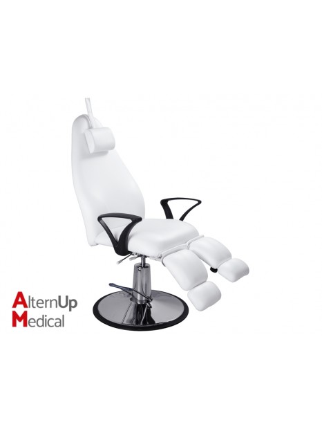 White Podology Mechanical Armchair - Alternup Medical
