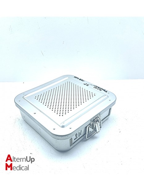 Sterilization box with lower limb orthopedic plates - Alternup Medical