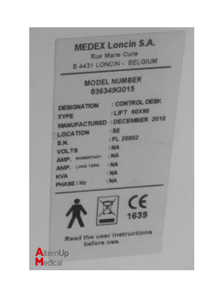 General Electric Flexmed X-ray table - Alternup Medical