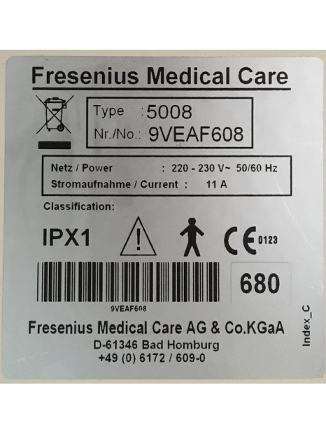 Fresenius 5008 Cordiax Dialysis Unit - Alternup Medical