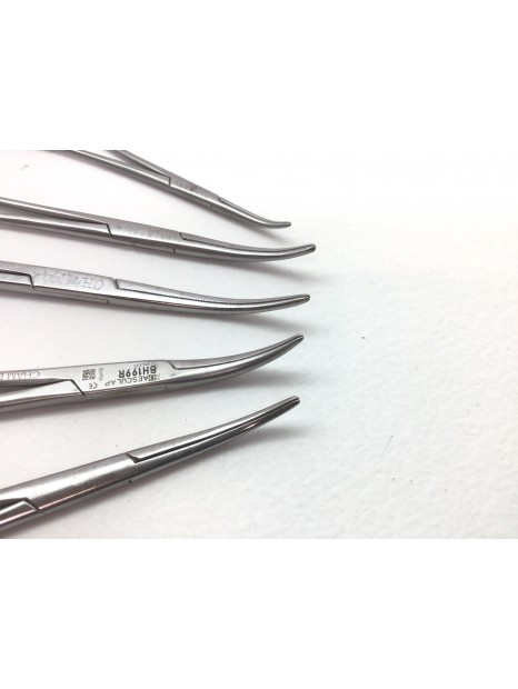 Set of 10 Aesculap Faure Peritoneum Forceps - Alternup Medical