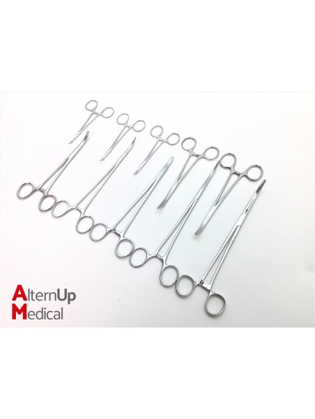 Set of 10 Landanger Faure Peritoneum Forceps - Alternup Medical