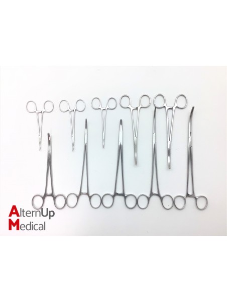 Set of 10 Landanger Faure Peritoneum Forceps - Alternup Medical
