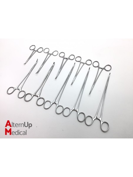 Set of 10 Bardenat Faure Peritoneum Forceps - Alternup Medical